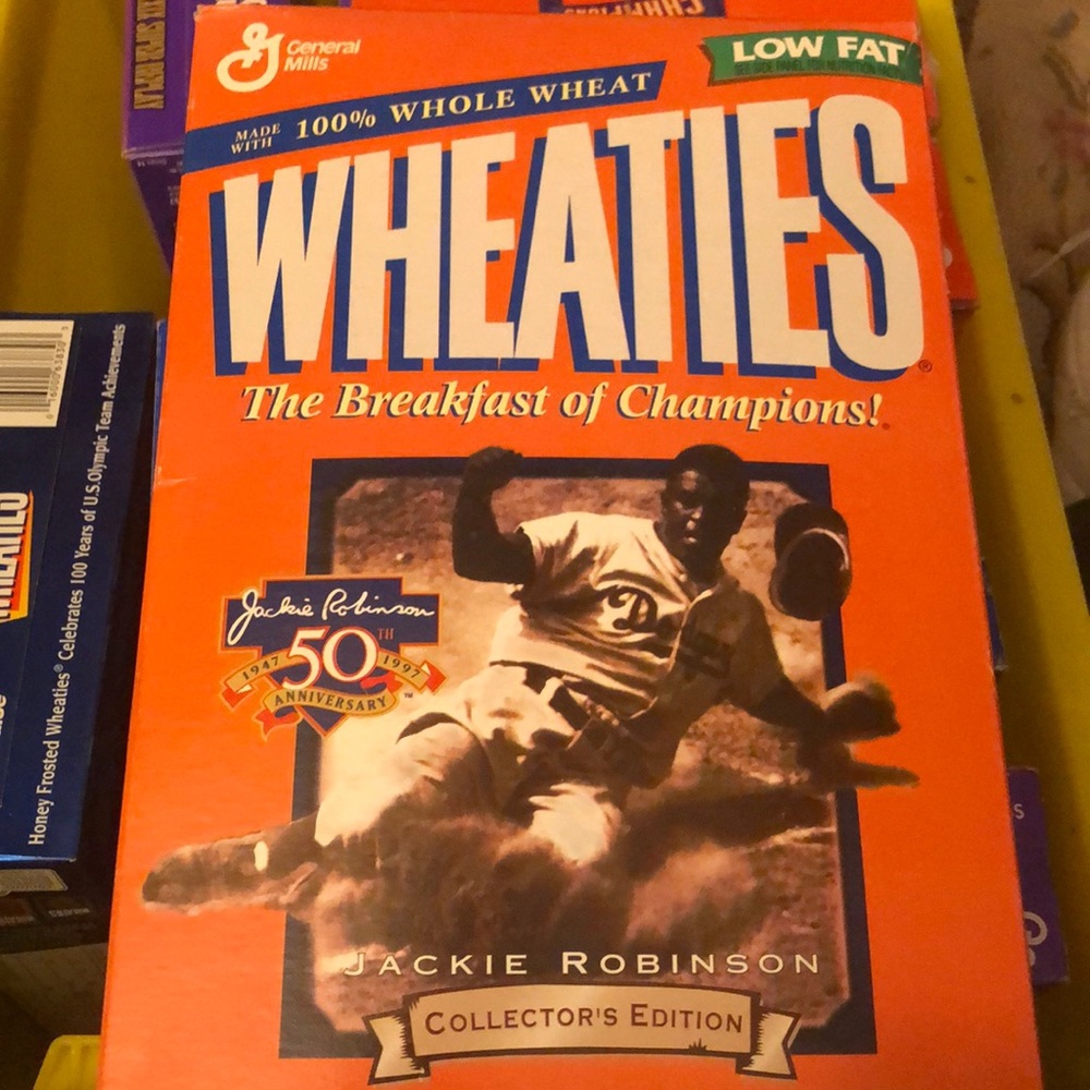 Jackie Robinson Wheaties Cereal Box - Gem